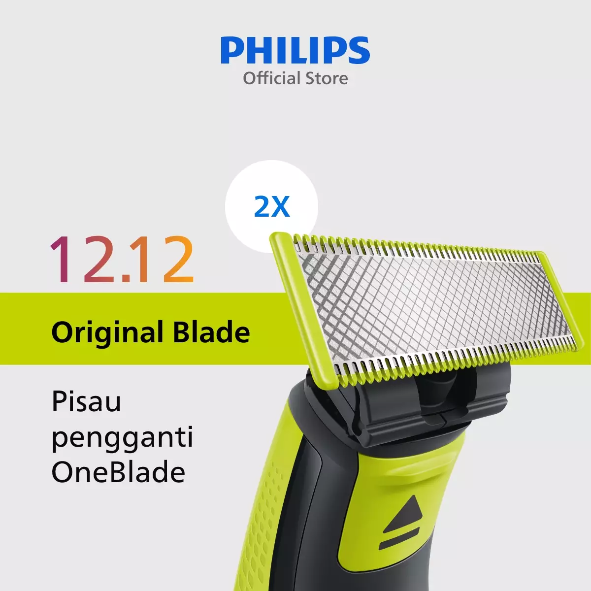 Jual Philips Philips Refill Oneblade QP220/51 Hybrid Blister Blade 2 ...