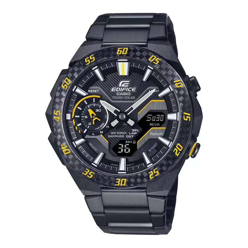 Jual CASIO Jam Tangan Pria Casio Edifice ECB-2200YRC-1A9JF Carbon Windflow Digital Analog Dial ...