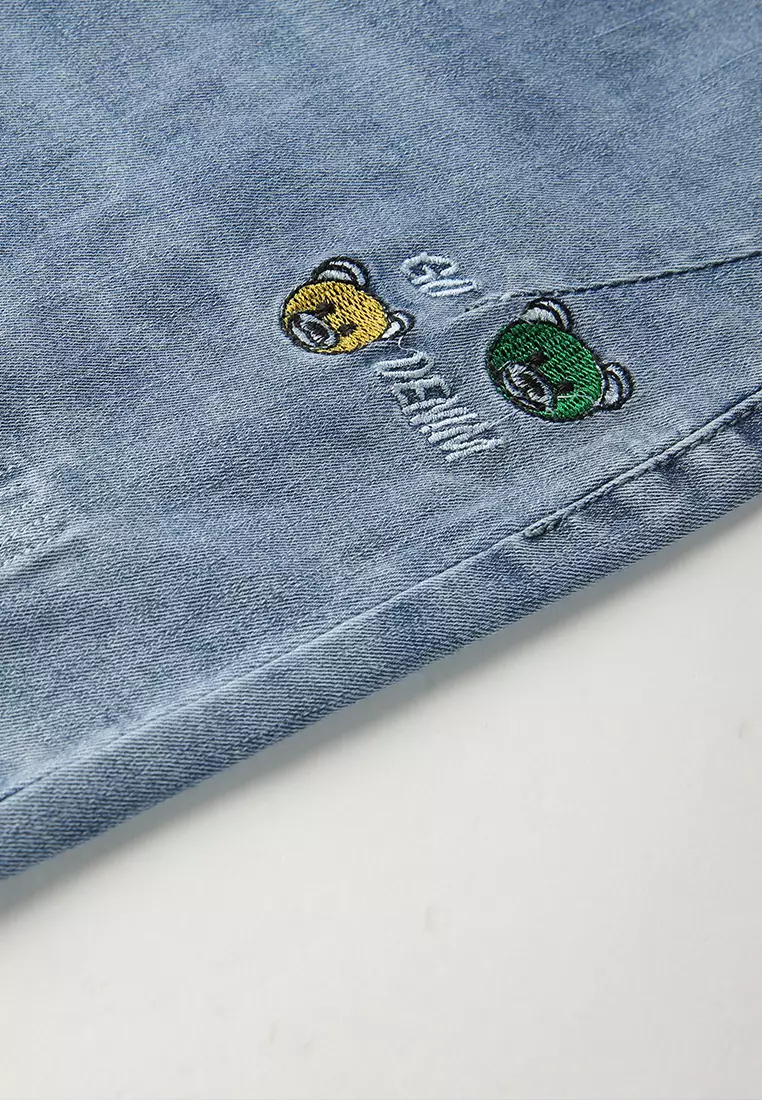 Buy Its Me Elastic Waist Frayed Jeans 2025 Online | ZALORA Philippines