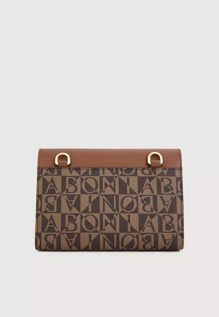 Jual BONIA Eterna Monogram Mini Crossbody Bag Brown Original 2025 ...