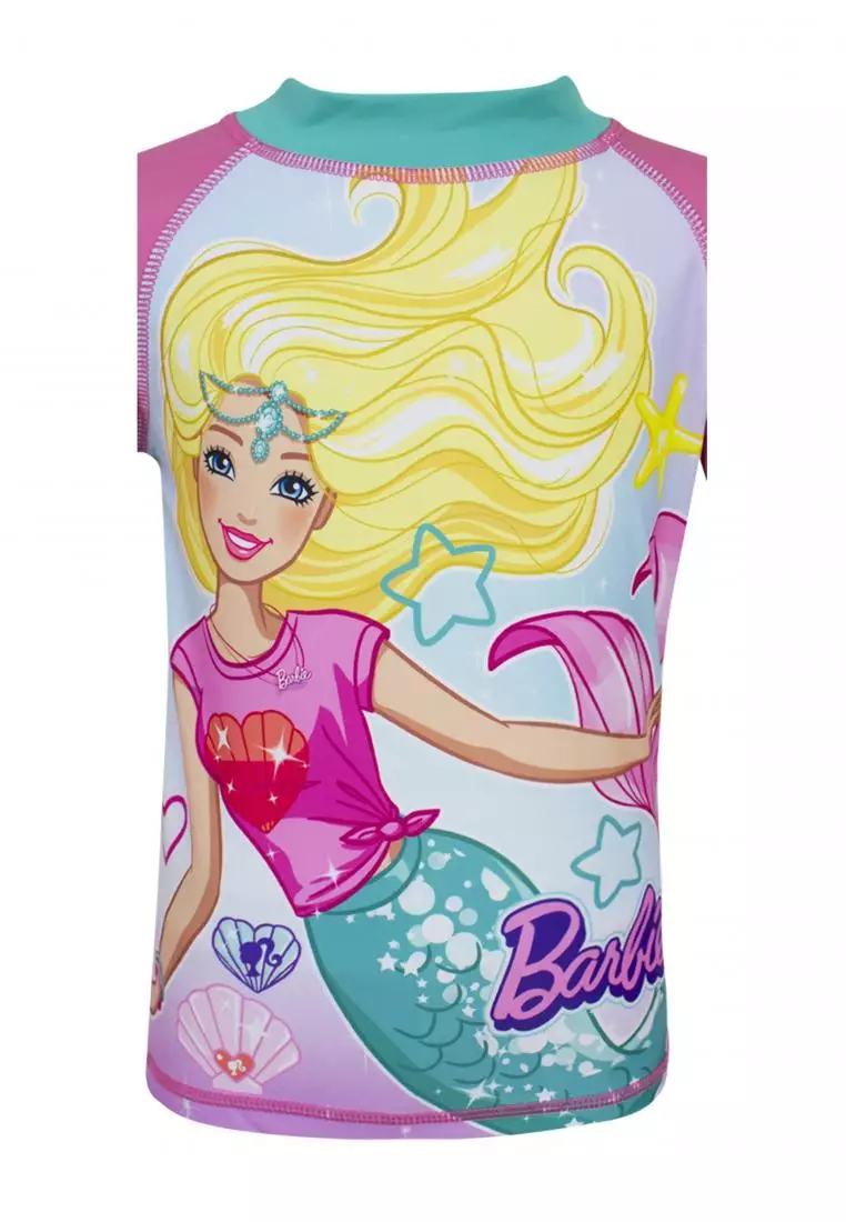 Buy Barbie Fantasy Rashguard Long-Sleeved Boyleg Set Girls Swimwear ...