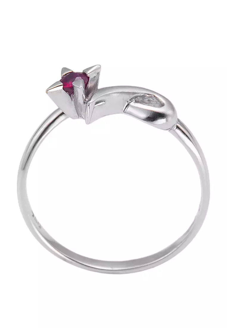 Buy LITZ LITZ 18K White Gold Diamond Ring XK-SR0370 Online | ZALORA ...