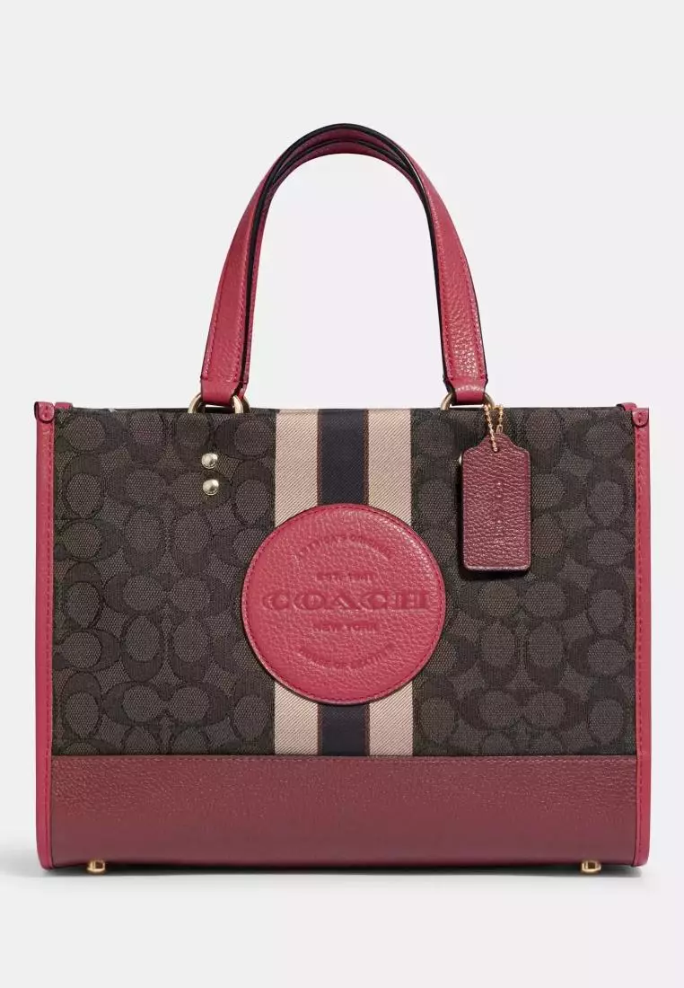 Jual Coach Coach Dempsey Carryall Bag In Signature Jacquard With Stripe ...