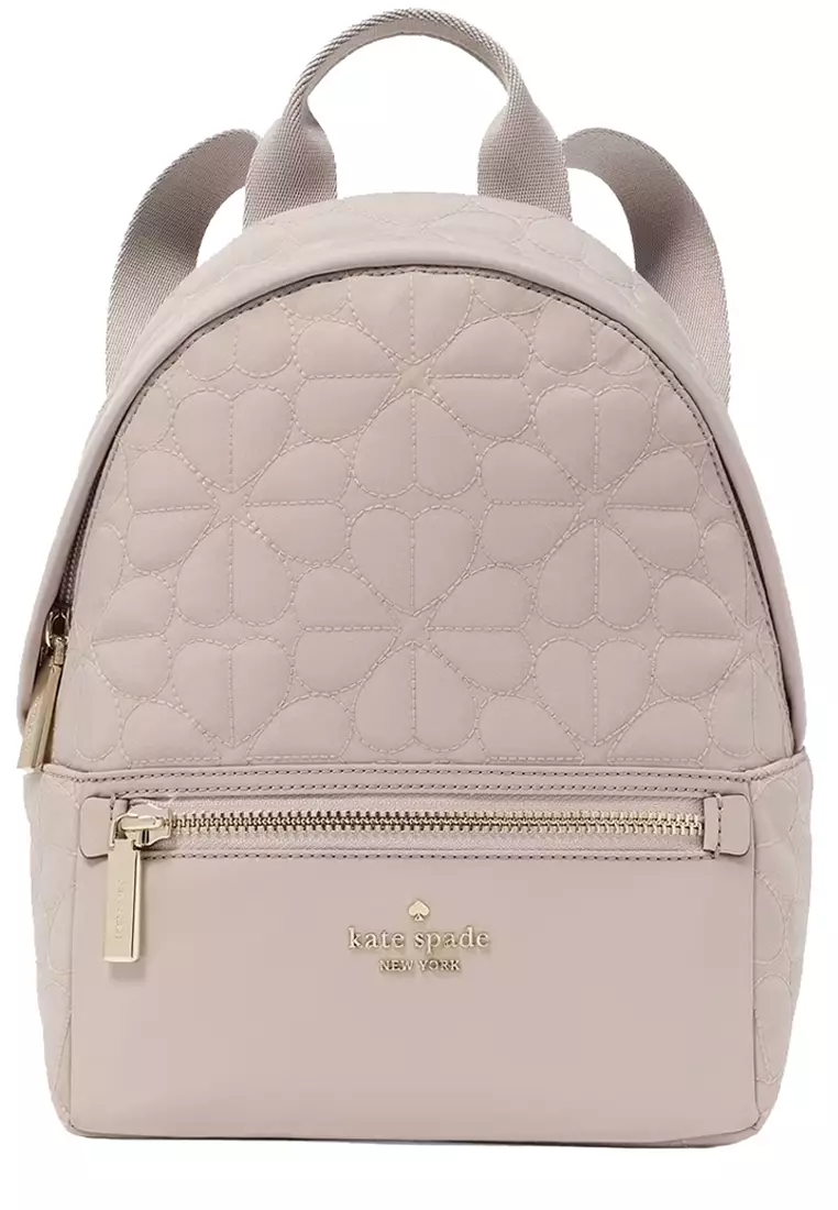 Buy Kate Spade Spade Flower Quilted Fabric Small Backpack Bag in Cozy ...