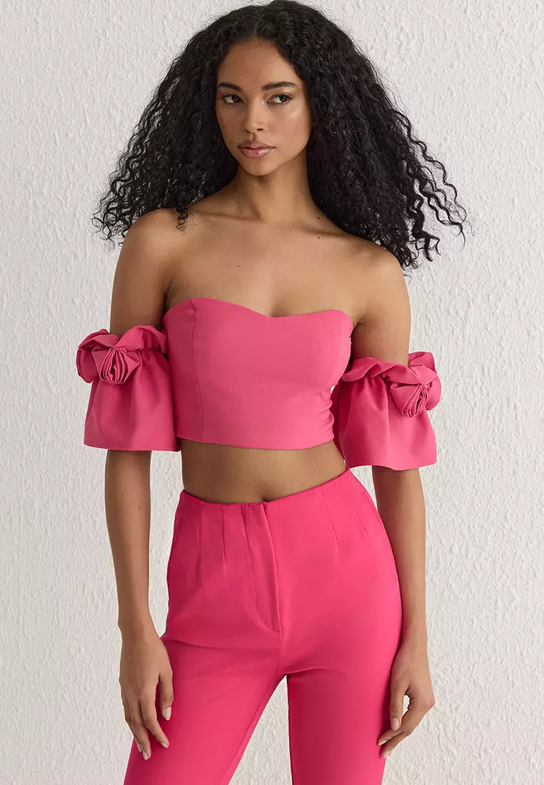 Jual Trendyol Rose Detail Bustier Original 2026 | ZALORA Indonesia