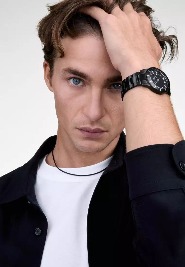 Buy Daniel Wellington Iconic Paradigma Link Black - Men Watch stainless ...