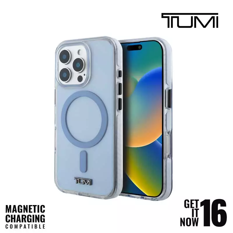 Jual Tumi Case For iPhone TUMI Magsafe Frost Shockproof - Blue, 16 Pro Max Original 2025 ...