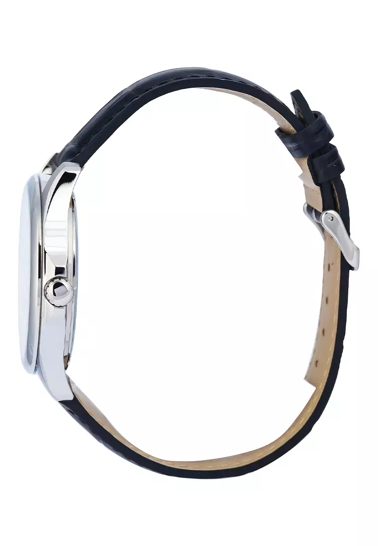 Jual Casio Casio - Jam Tangan Analog Pria - Silver - Black Leather ...