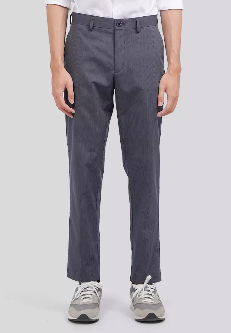 Jual Executive Slim Fit Stripe Pants Original 2025 | ZALORA Indonesia