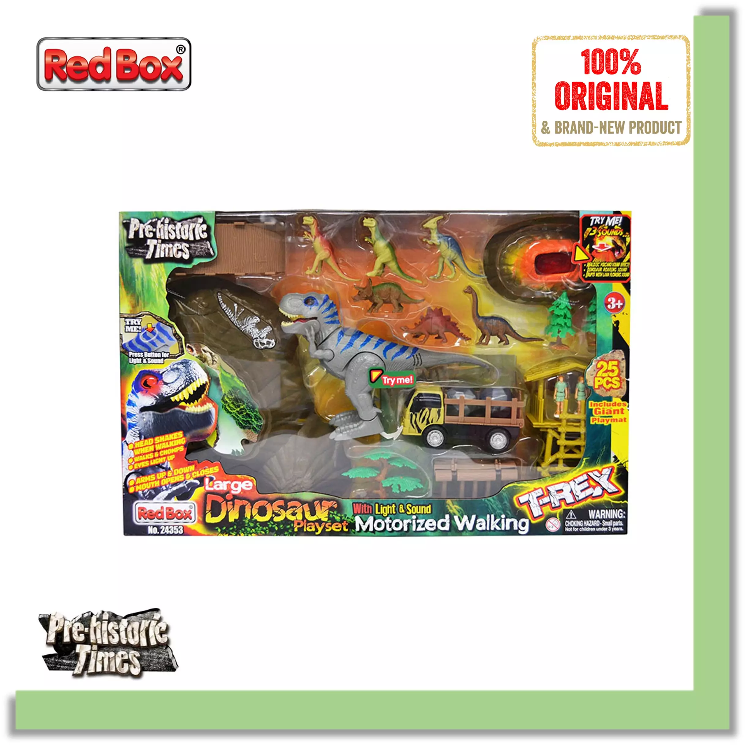 Jual Red Box Red Box Toys Pre-Historic Times T-rex Large Dinosaur ...