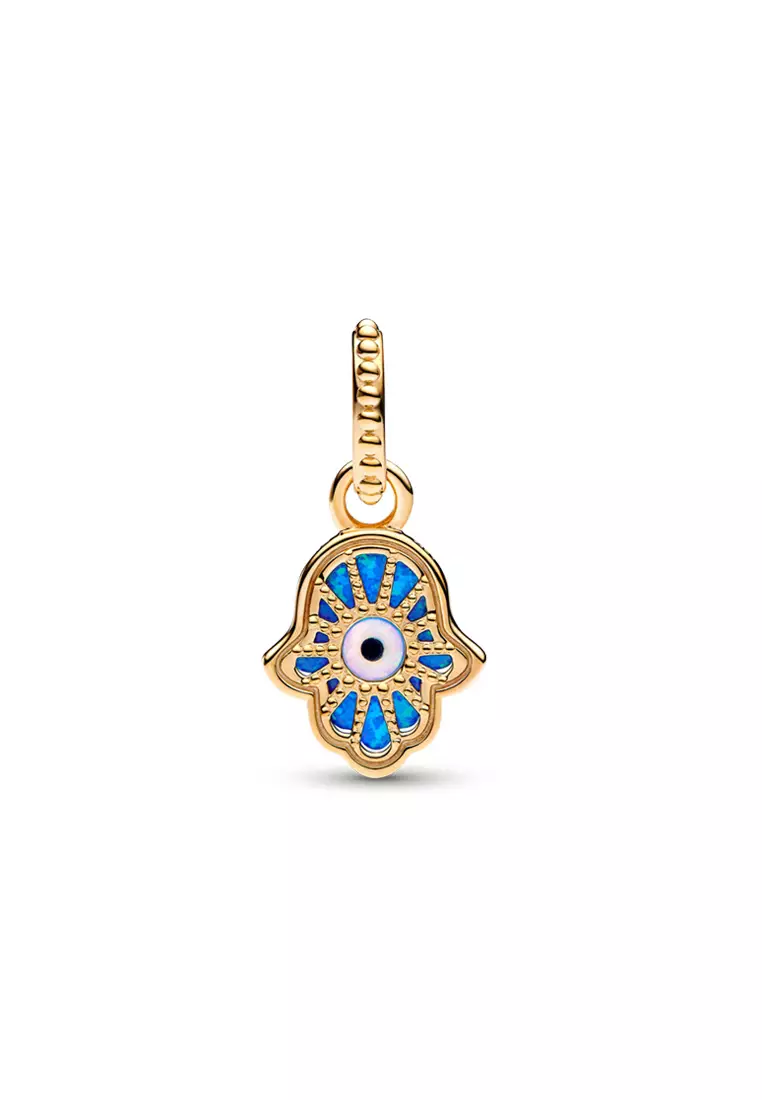 Buy PANDORA Pandora Opalescent Blue Hamsa Hand Dangle Charm Online ...