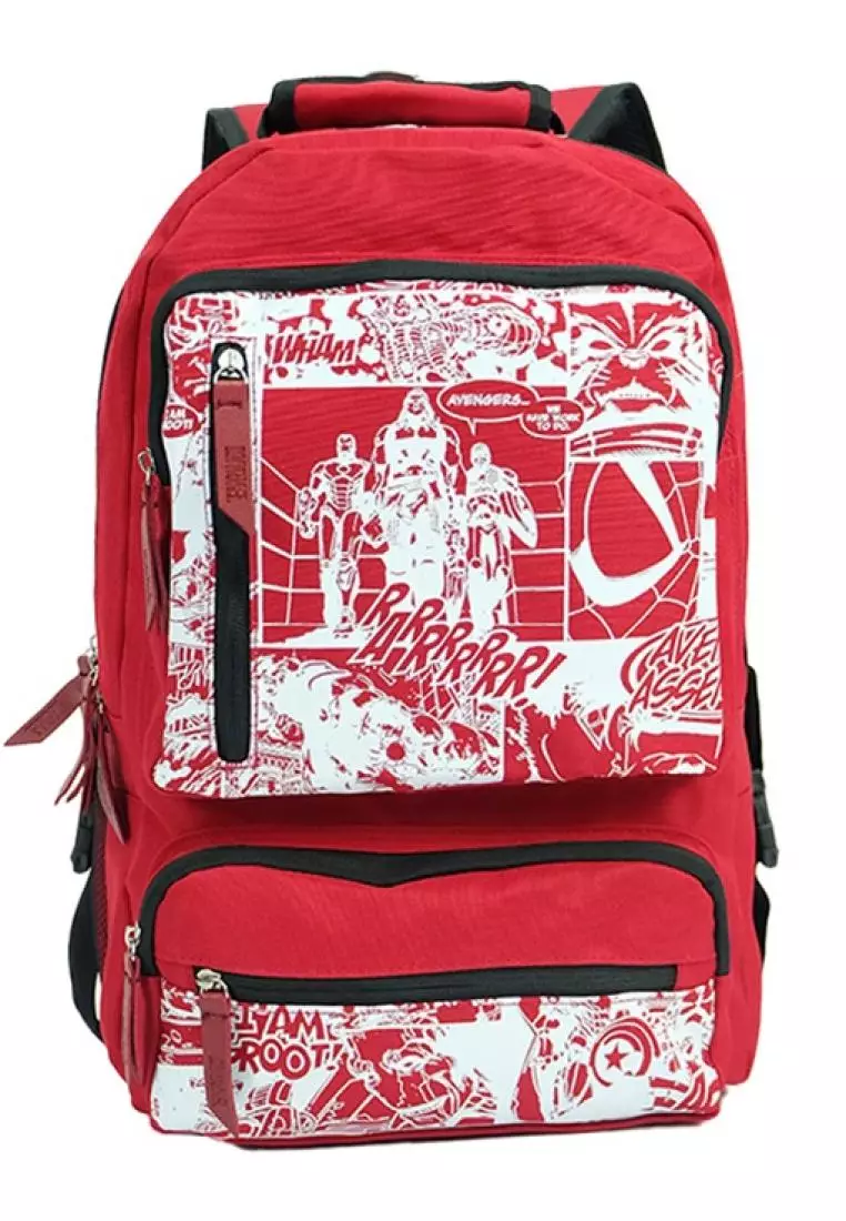 Buy Marvel 18” Avengers Comic Style Water Resistant Notebook Backpack ...