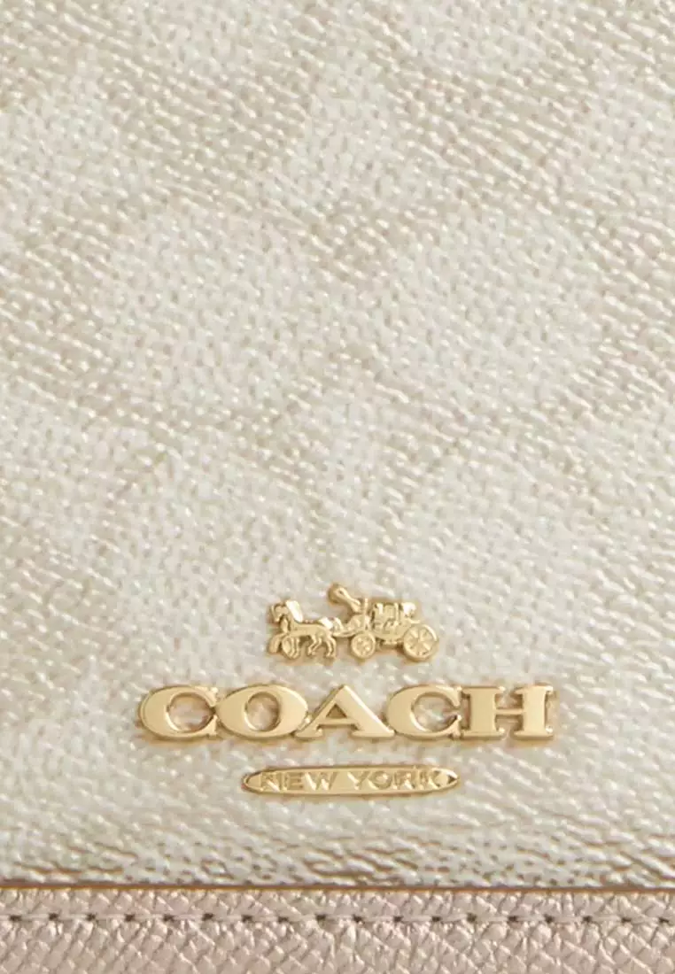 Coach Lysa Top Handle Bag In Signature Canvas Champagne Multi CX576 ...