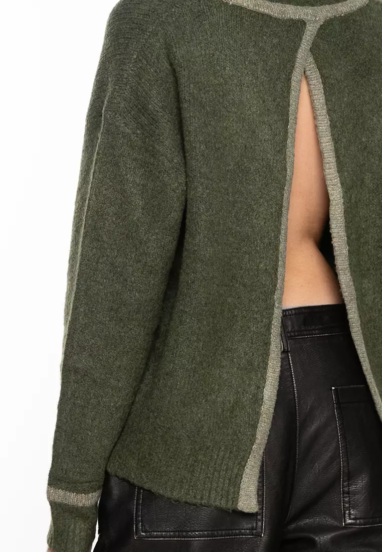Buy ZARA Knit Sweater with Open Back 2025 Online | ZALORA Philippines