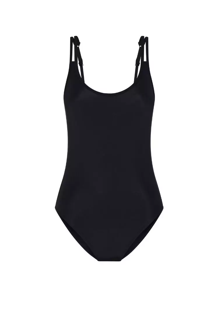 Buy Modibodi Modibodi Period Swimwear One Piece Light Absorbency Black ...