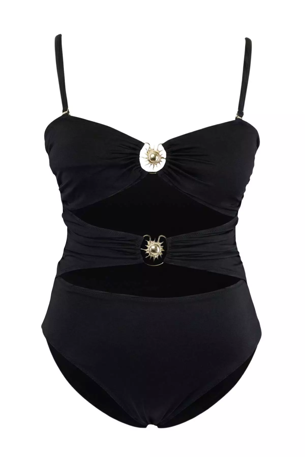 Buy Trendyol Black Non-Removable Strap Strapless Sun Accessory Plus ...