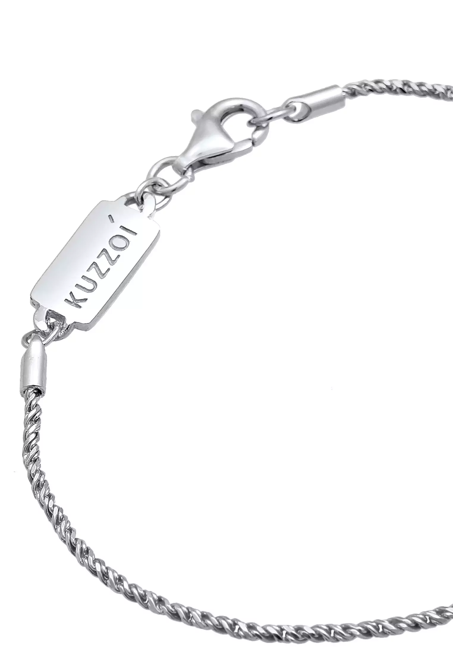 Buy Kuzzoi Men's Silver Twisted Rope Chain Bracelet – Oxidised 2026 ...