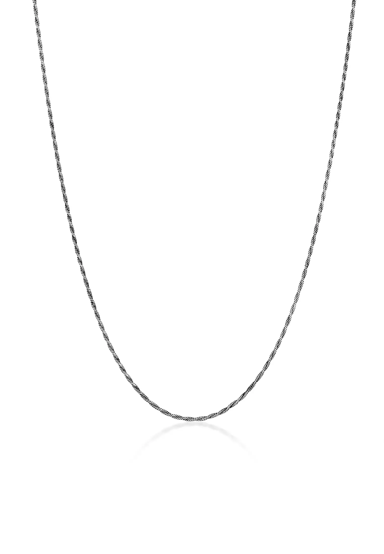 Buy Kuzzoi Men's Silver Twisted Rope Chain Necklace – Oxidised 2026 ...
