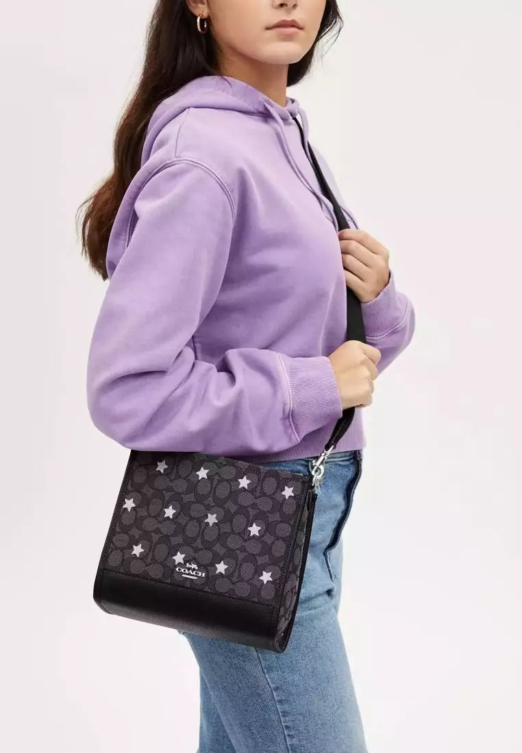 Jual Coach Coach Dempsey Tote 22 In Signature Jacquard With Star ...