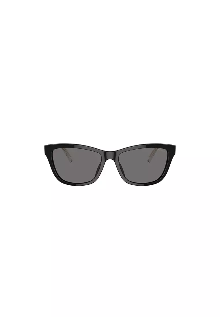 Buy Emporio Armani Women Cat Eye Frame Polarised Black Sunglasses, UV ...