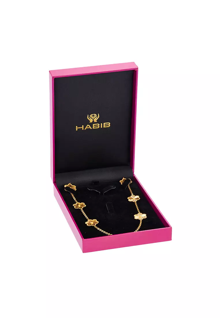 Buy HABIB HABIB 916/22K Yellow Gold Necklace AXN021223 Online | ZALORA ...