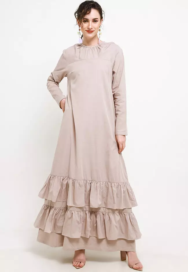 Jual HAZELNUT Sabiya Dress Original 2024 | ZALORA Indonesia