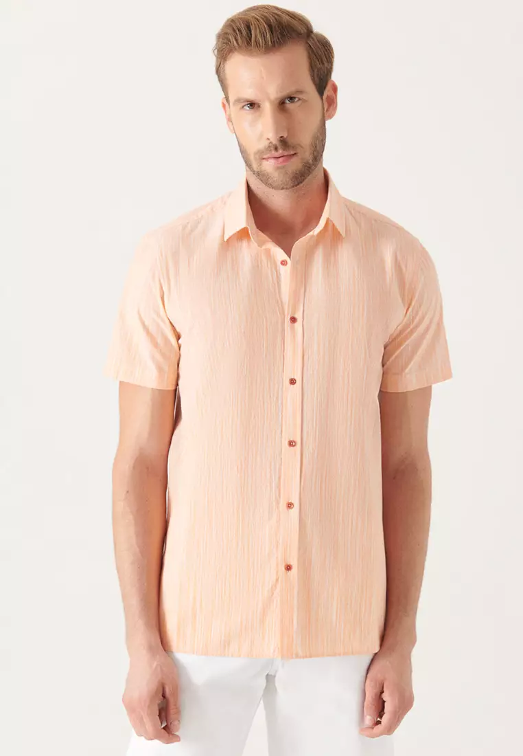 Buy Avva Wrinkled Short Sleeve Shirt 2025 Online | ZALORA
