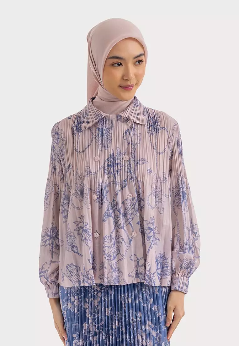 Jual Riamiranda ZALORAYA Ria Miranda Beige Cordie Top Original 2025 ...