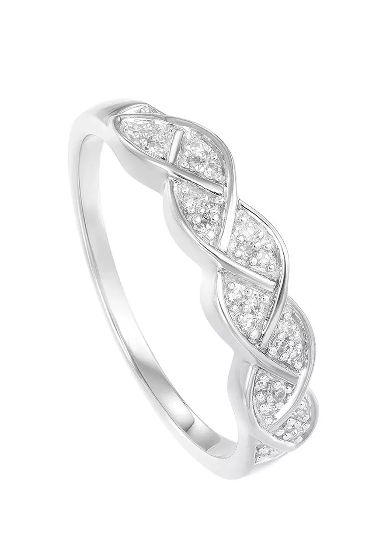 Buy HABIB HABIB Diamond Ring in 375/9K White Gold 25107 2025 Online ...