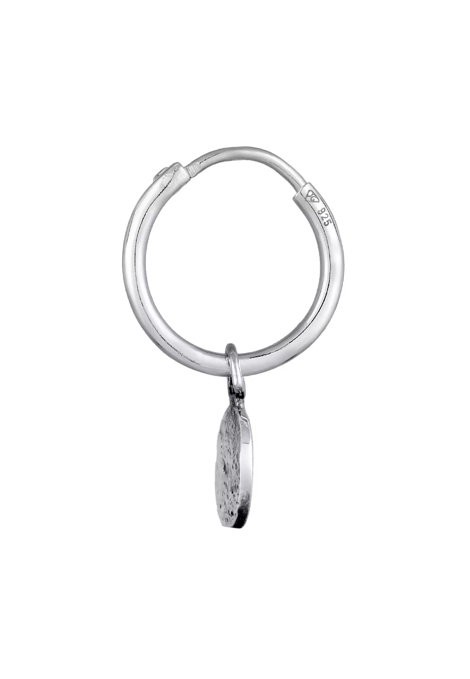 Buy Kuzzoi Men's Silver Hoop and Coin Disc Earring 2026 Online | ZALORA