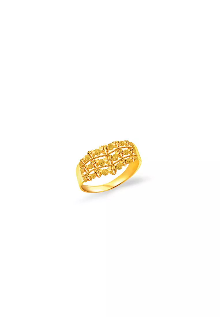 Buy MJ Jewellery MJ Jewellery 916/22K Gold Ring C16 2024 Online ...
