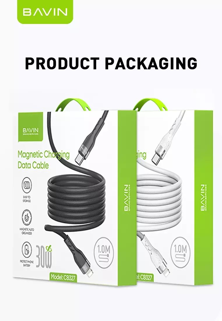 Buy BAVIN BAVIN CB327 30W PD Fast Charging Magnetic Data Cable Support ...