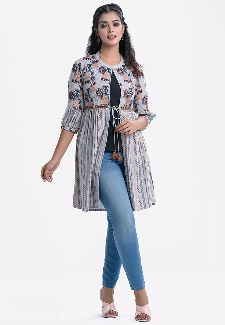 Buy Le Reve Le Reve Screen Printed Long Shurg 2026 Online | ZALORA