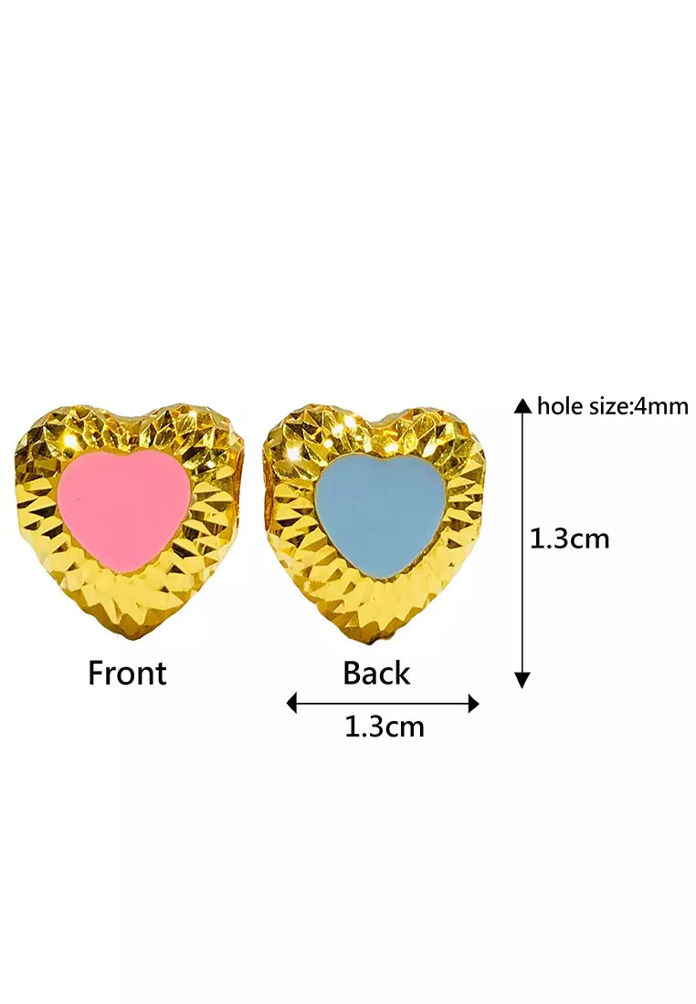 Buy LITZ LITZ 916 (22K) Gold Heart Charm GP0224 (1.71g) Online | ZALORA ...
