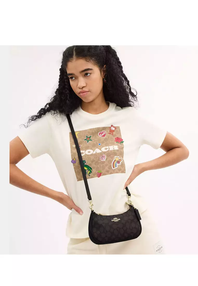 Coach Teri Mini Crossbody Bag In Signature Canvas 2025 | Buy Coach ...