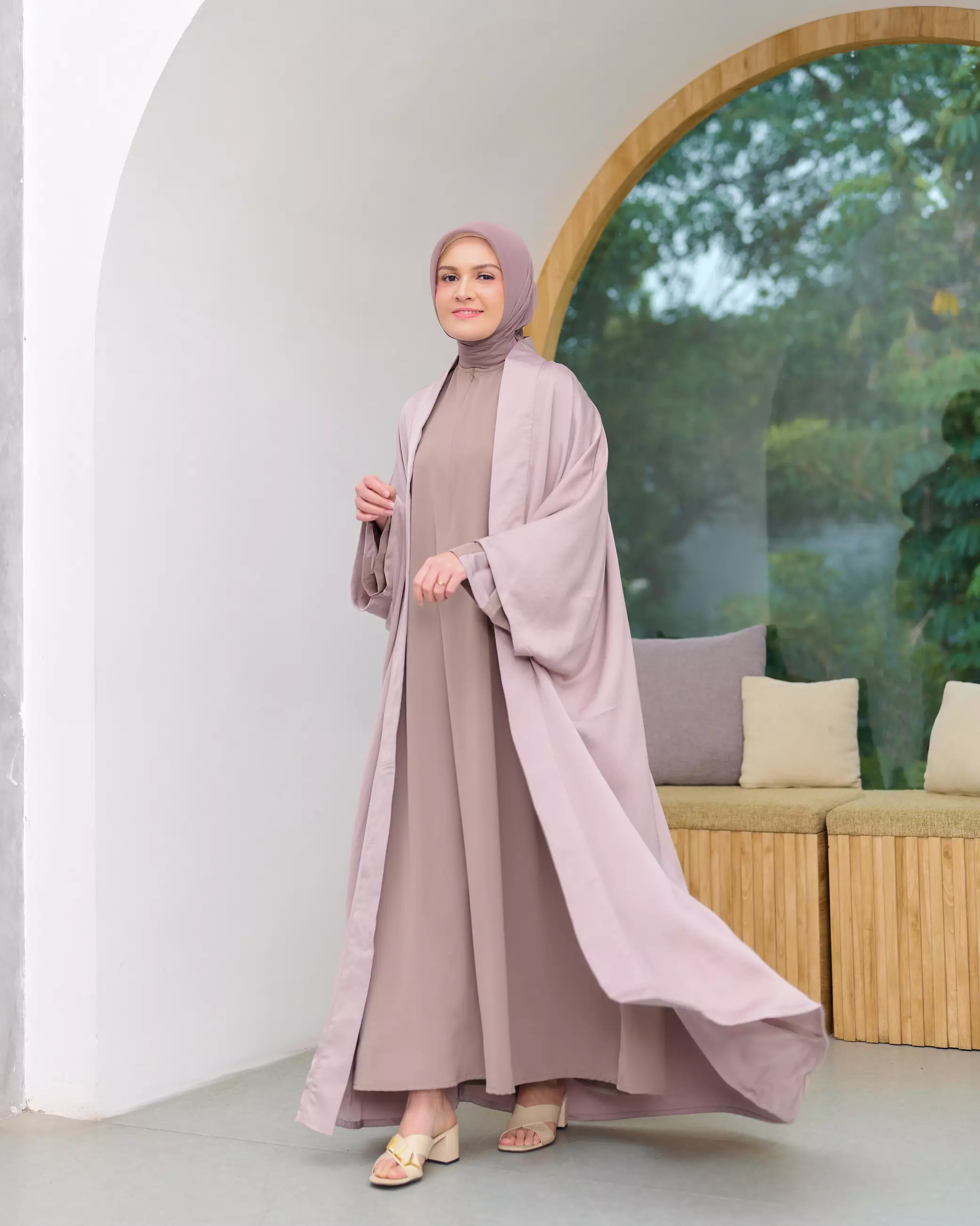 Jual TESTIMO By Sari Batubara Canis Abaya Oneset Taupe by TESTIMO bysb ...