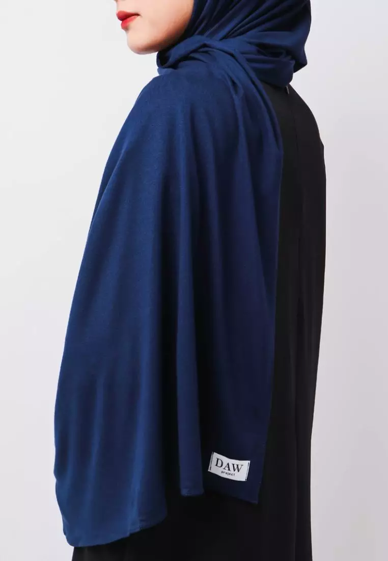 Jual DAW Project DH043 Hijab Pashmina Instan Navy Original 2025 | ZALORA Indonesia