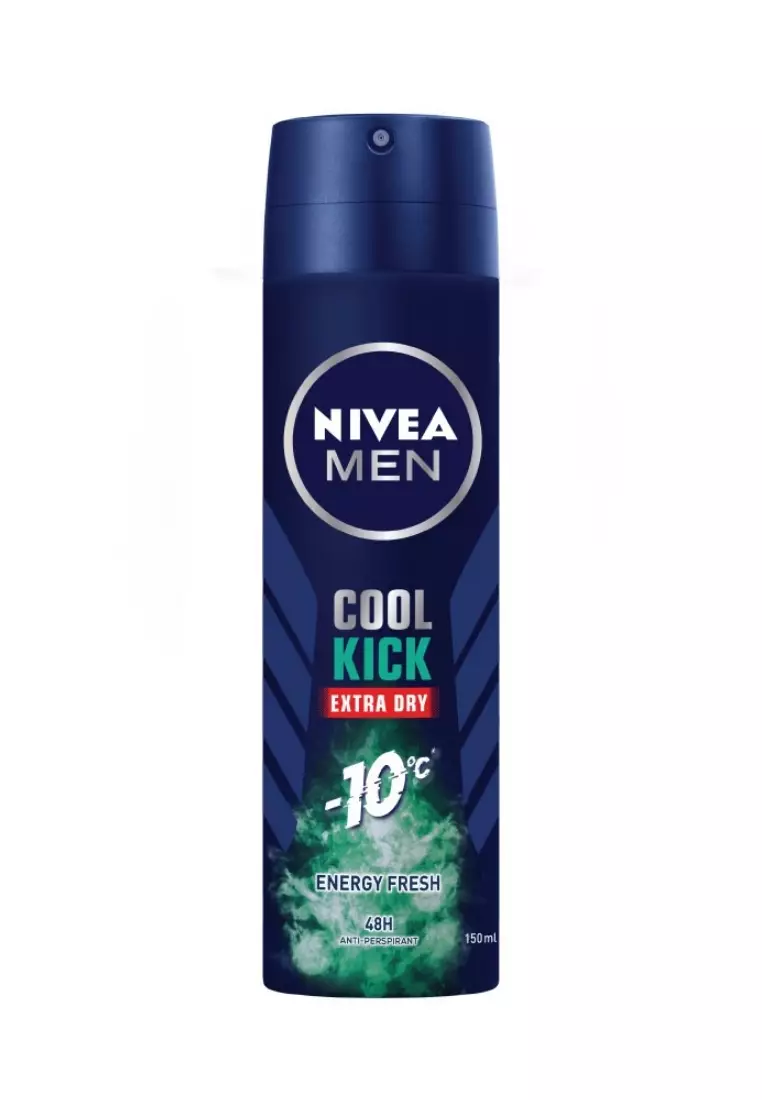 Buy Nivea NIVEA Deodorant Male Cool Kick Energy Fresh (M) Spray 150ml ...
