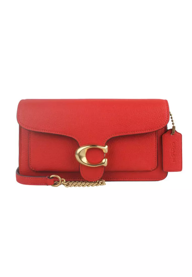 Jual Coach COACH Tabby Women's Red Eye-catching Lock Shoulder Crossbody ...