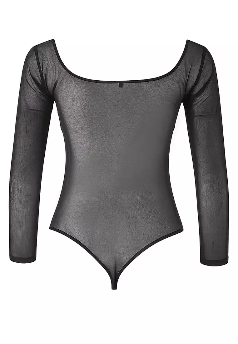 Buy Trendyol Stones Detail Tulle Bodysuit 2026 Online | ZALORA