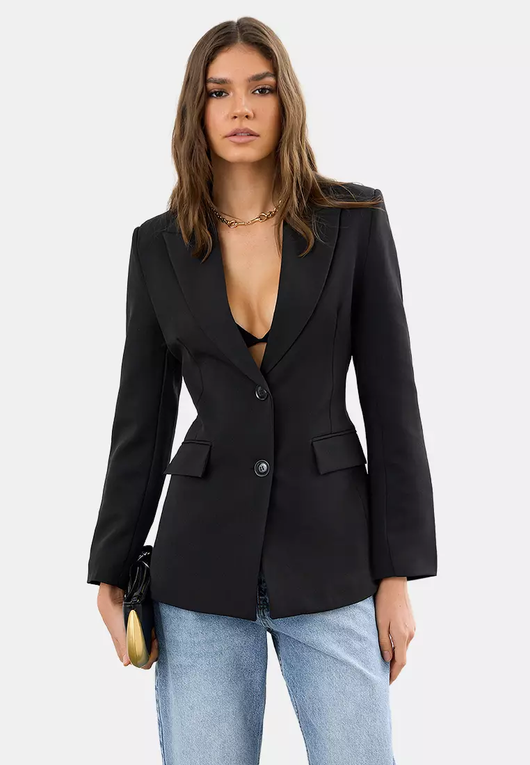 Buy Trendyol Fitted Blazer Online | ZALORA Malaysia