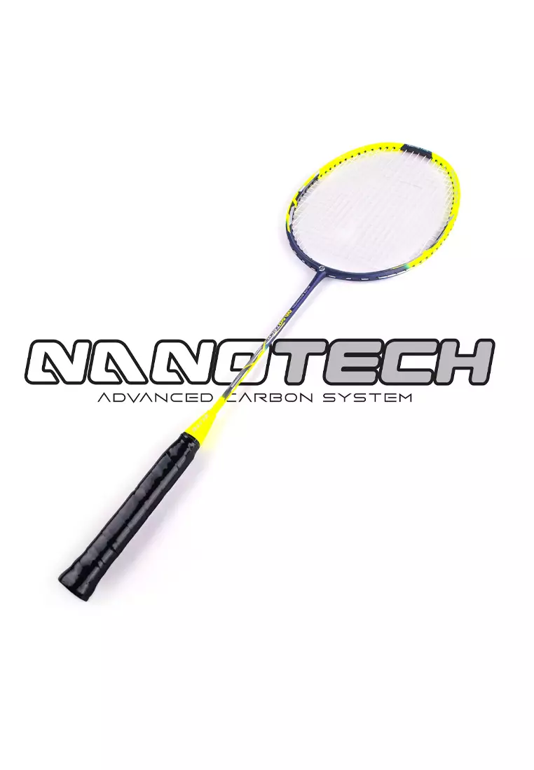 Buy Elite Elite Nanotech Advanced Carbon Badminton Racket - Yellow/Blue ...