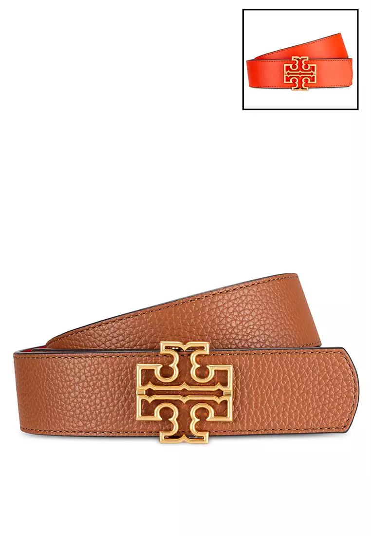 Jual Tory Burch Britten Logo Reversible 1.5" Belt (bb) Original 2025 ...