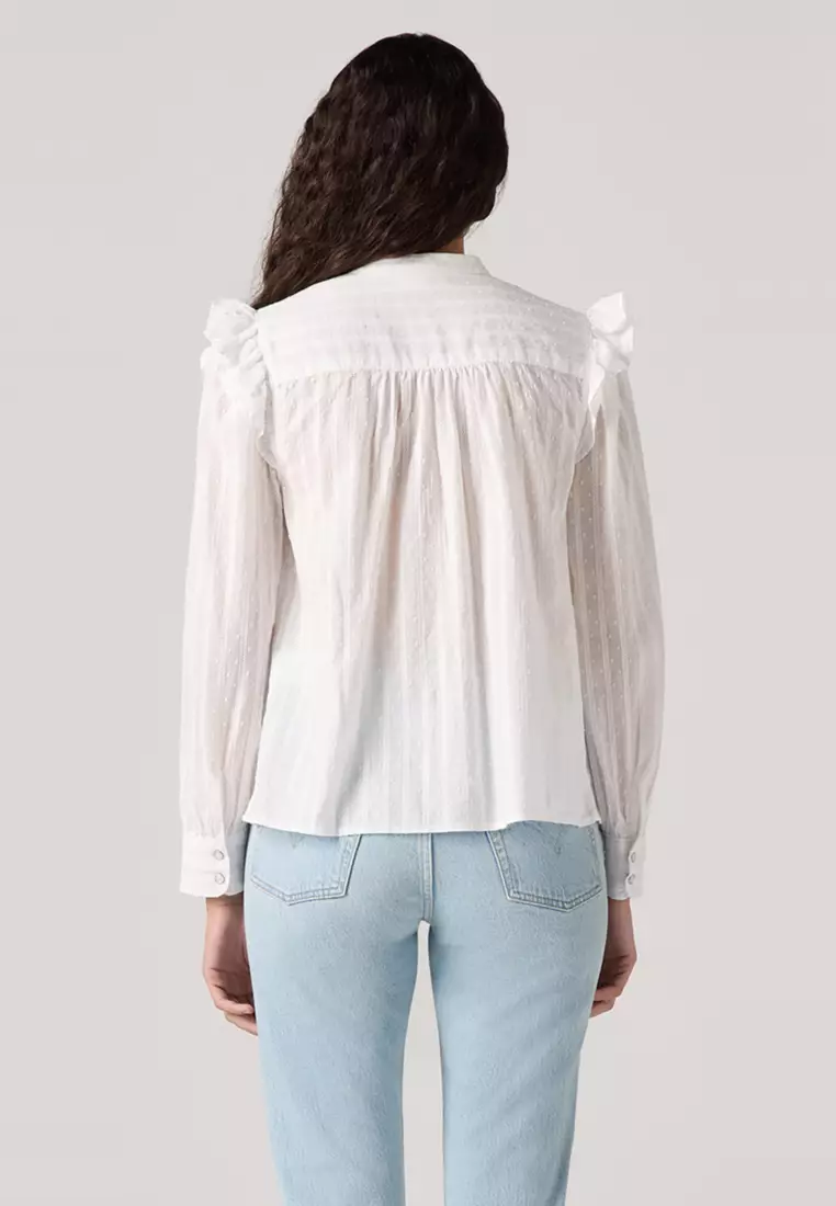 Jual Levi's Levi's Women's Gianna Long-Sleeve Blouse (A8688-0012 ...