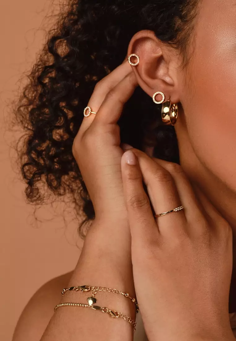 Buy Foundry Halo Stacker Ring 14k Gold 2025 Online | ZALORA Philippines