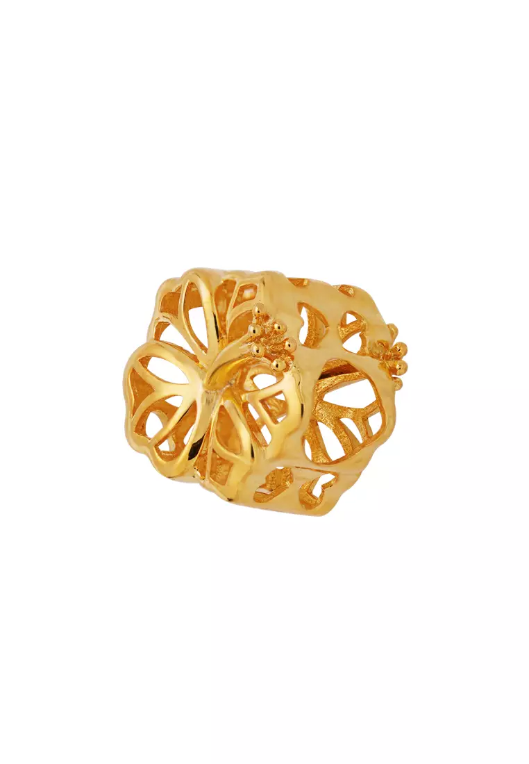 Buy TOMEI TOMEI Hollow Flower Charm, Yellow Gold 916 2026 Online ...