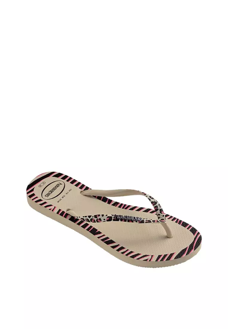 Buy Havaianas Havaianas Women Slim Animals Fashion - Beige Flip Flops ...