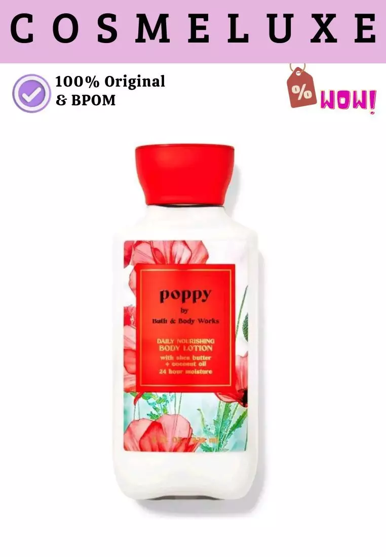 Jual Bath and Body Works BBW Body Lotion Poppy 236ml Original 2026 ...