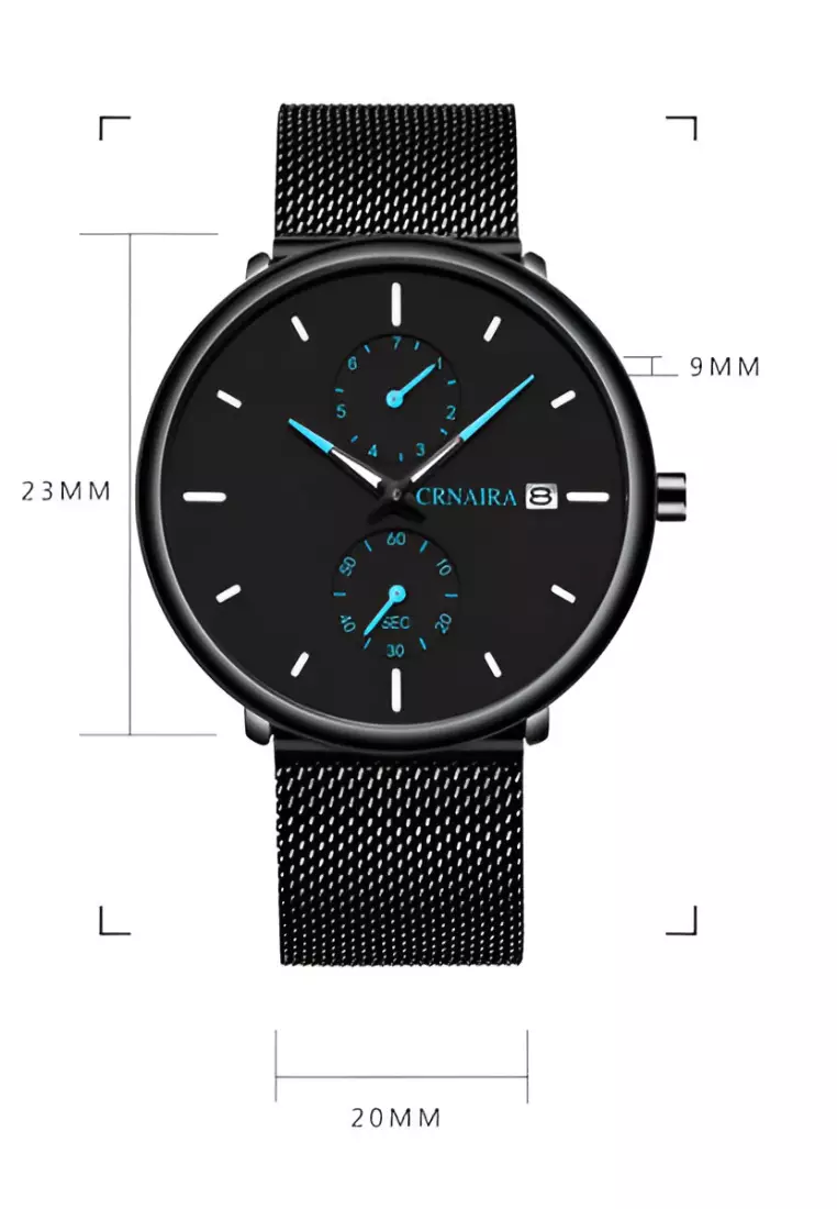 Buy Lara Multifunctional Waterproof Fashion Men's Watch Online | ZALORA ...