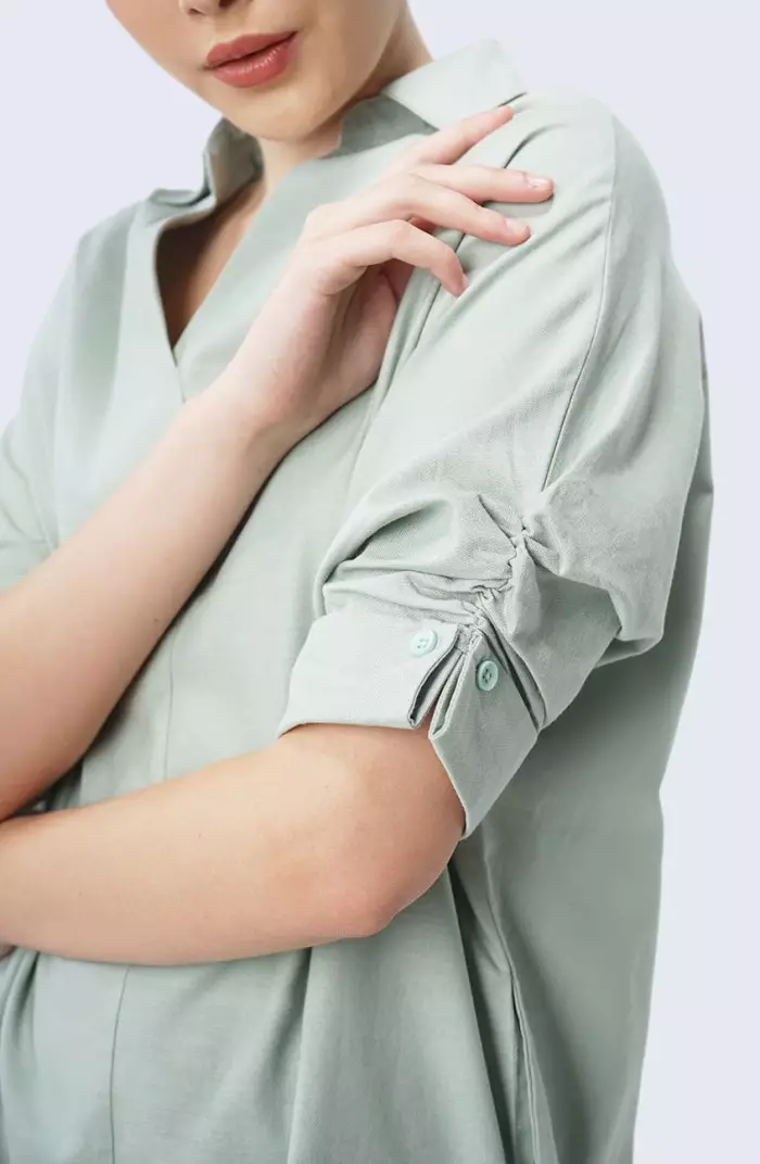 Jual LOGO JEANS Dress Syasya Light Green Original 2025 | ZALORA Indonesia